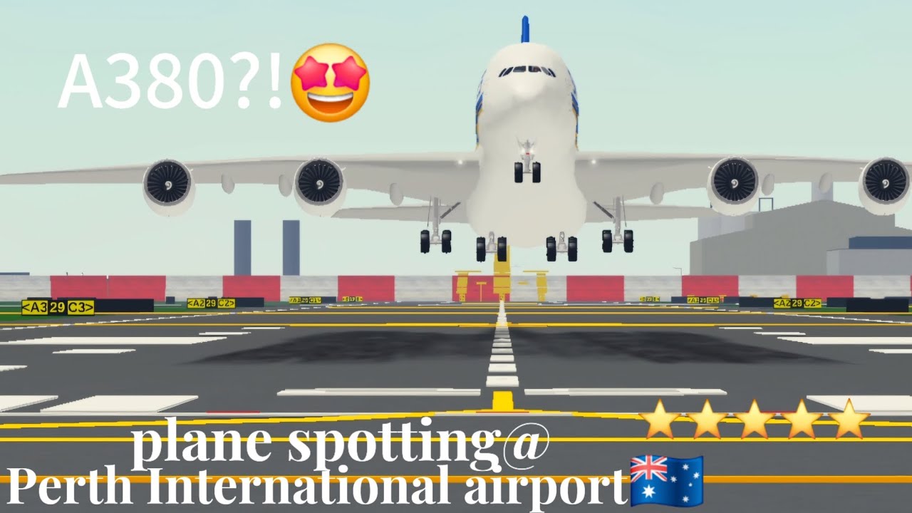 Plane spotting @ Perth International Airport🇦🇺 (Roblox)! - YouTube
