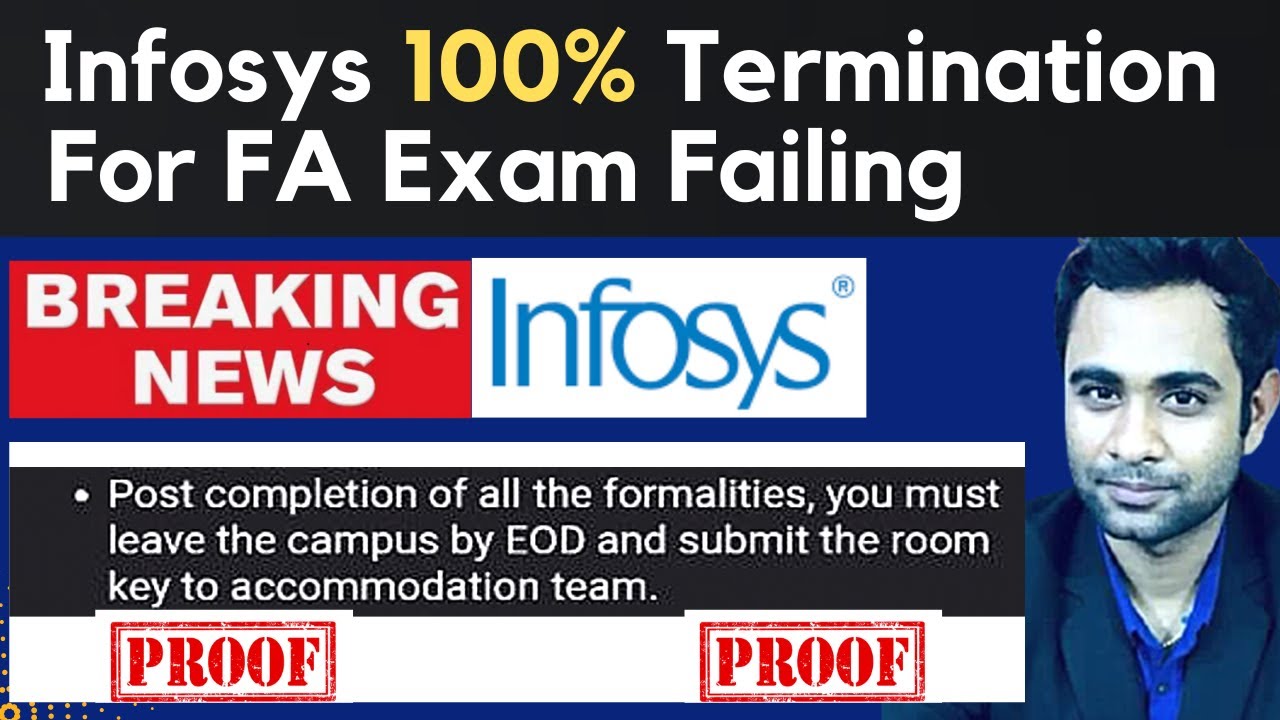 Infosys 100% Termination for FA Exam Failure | Infosys terminated 200 ...