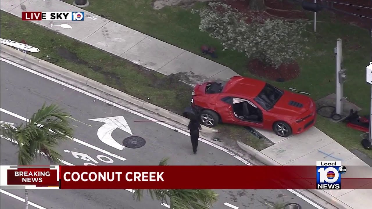 6 people in one car injured in Coconut Creek wreck - YouTube
