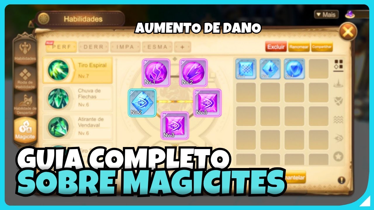 MAGICITES - GUIA COMPLETO, AUMENTO DE DANO E PODER || DRACONIA SAGA ...