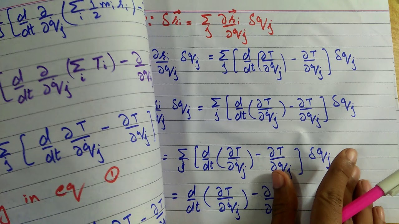 Derivation Of Lagrange Equation Of Motion By D Alembert Principle derivation-of-lagrange-equation-of-motion-by-d-alembert-principle