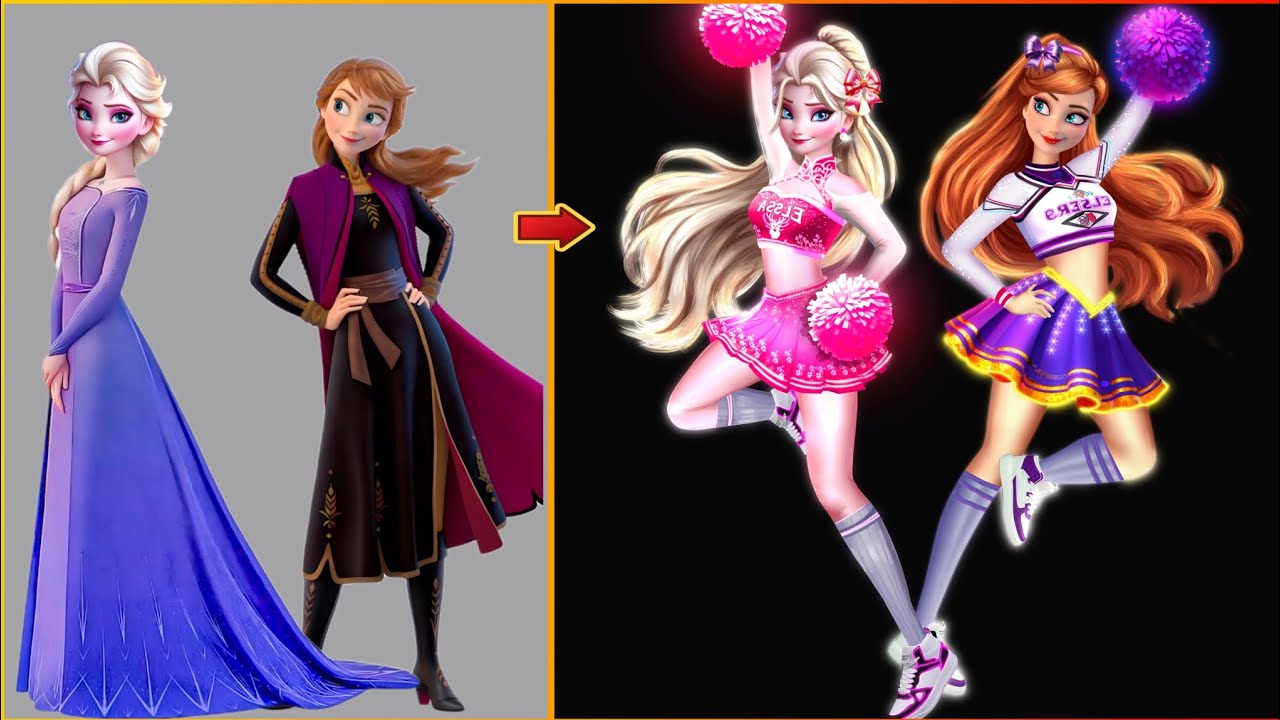 Viral! Disney Princess Elsa and Anna Frozen Glow up transformation into ...