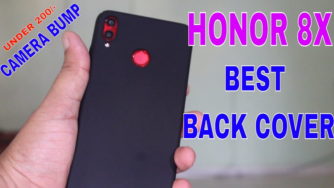 Best Cover for HONOR 8X with Proper cutout | Honor 8X Black Colour Back ...