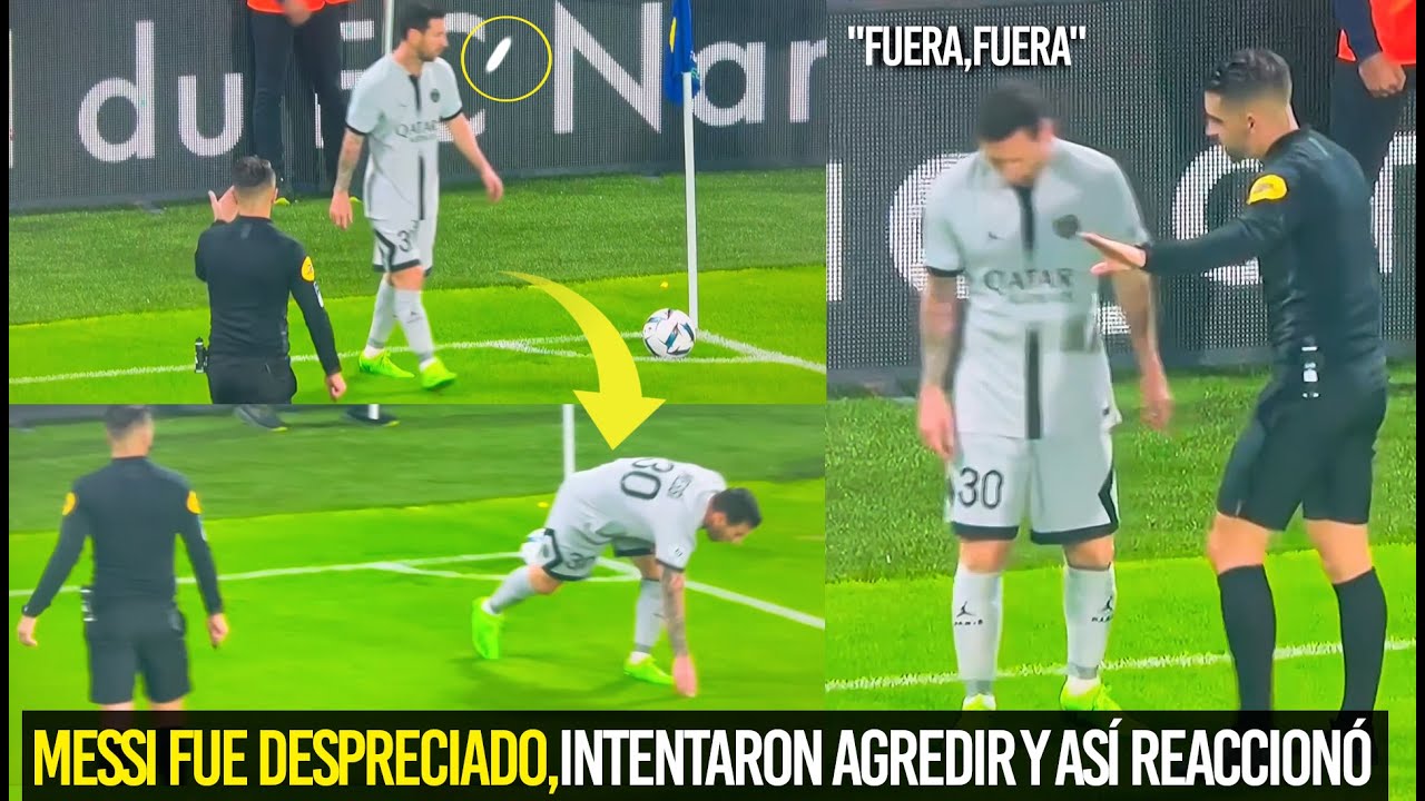 ESTO PASÓ CUANDO MESSI FUE AGREDIDO POR HINCHAS HOY ASÍ REACCIONÓ LEO ...