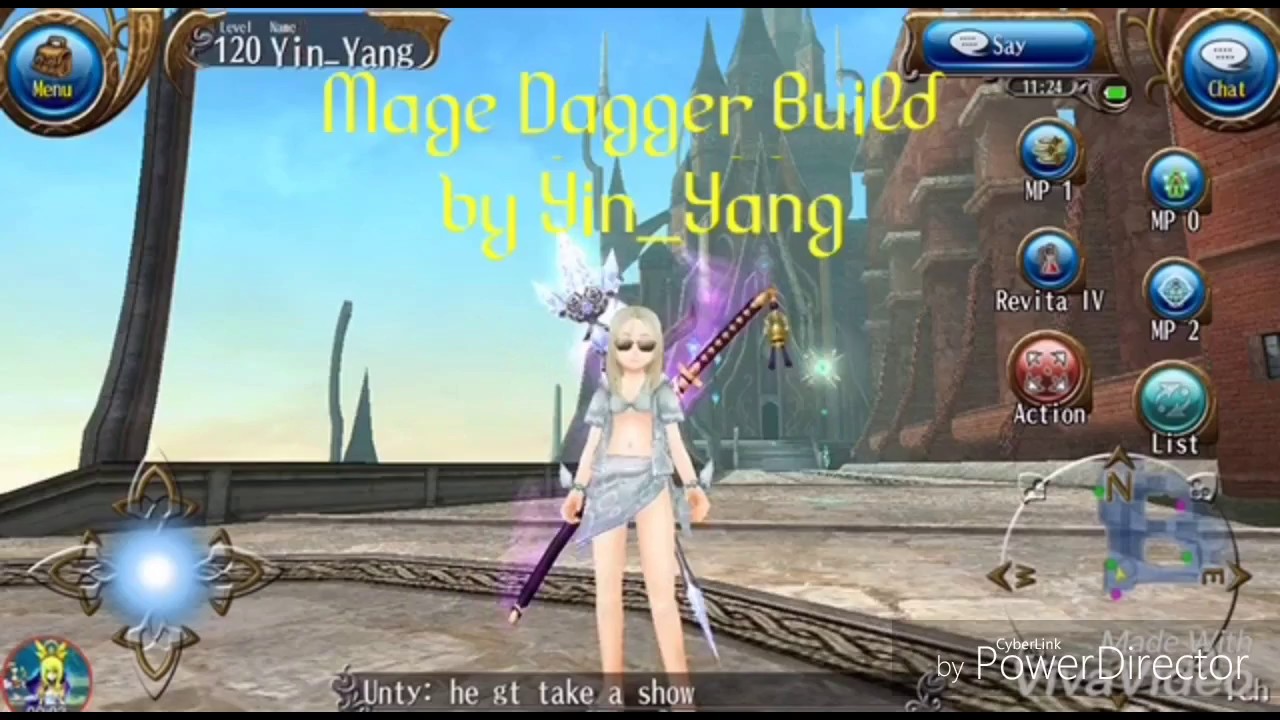 [Toram Online] Mage Dagger build lvl120 + combo - YouTube