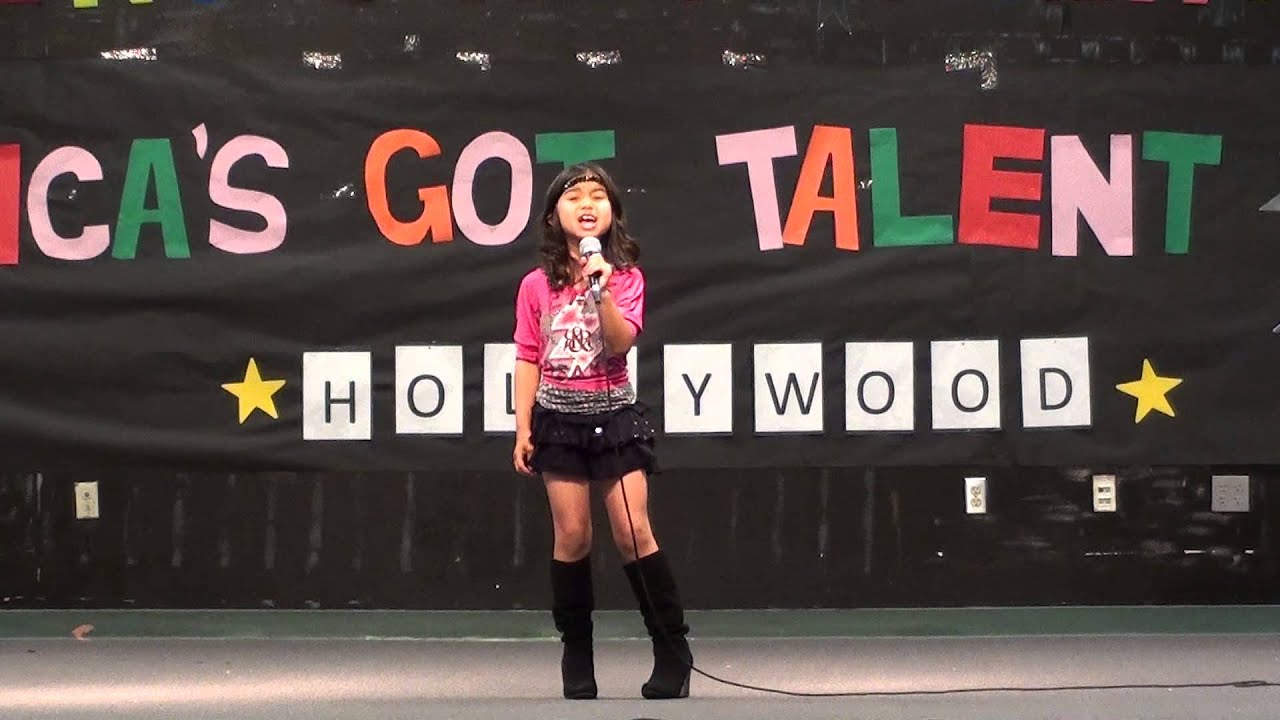 Cassandra sings (Heartbreaker by Pat Benatar) in Talent show 2013 - YouTube