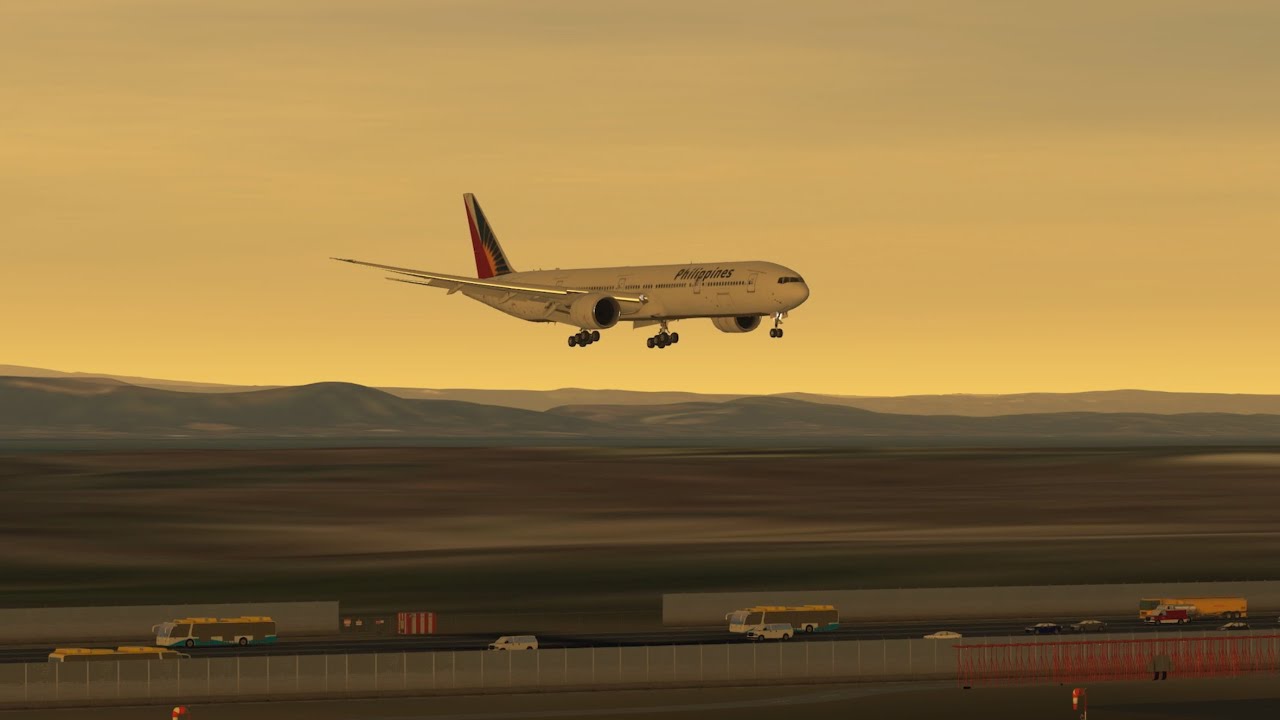 Sunset landing in Manila | Vancouver to Manila | Infinite Flight ...