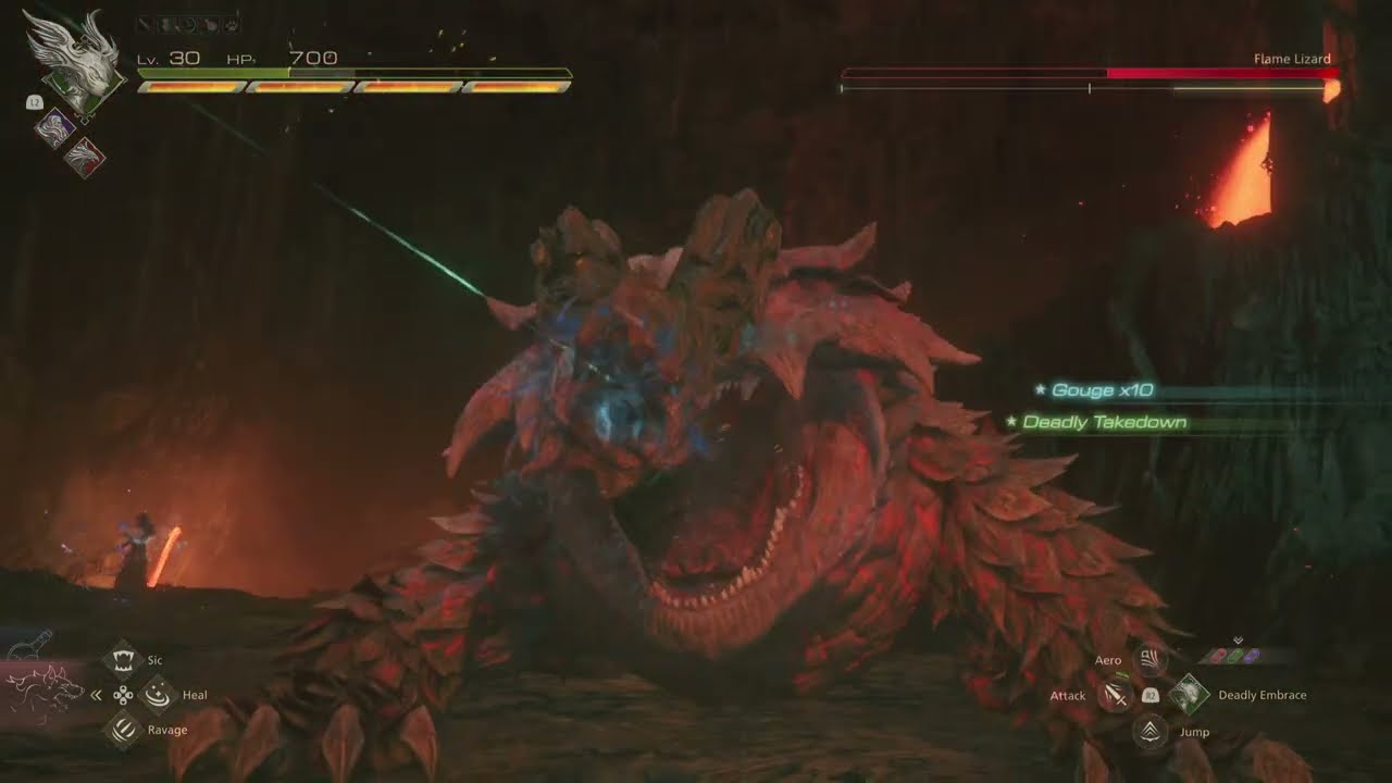 FINAL FANTASY XVI Flame Lizard - YouTube