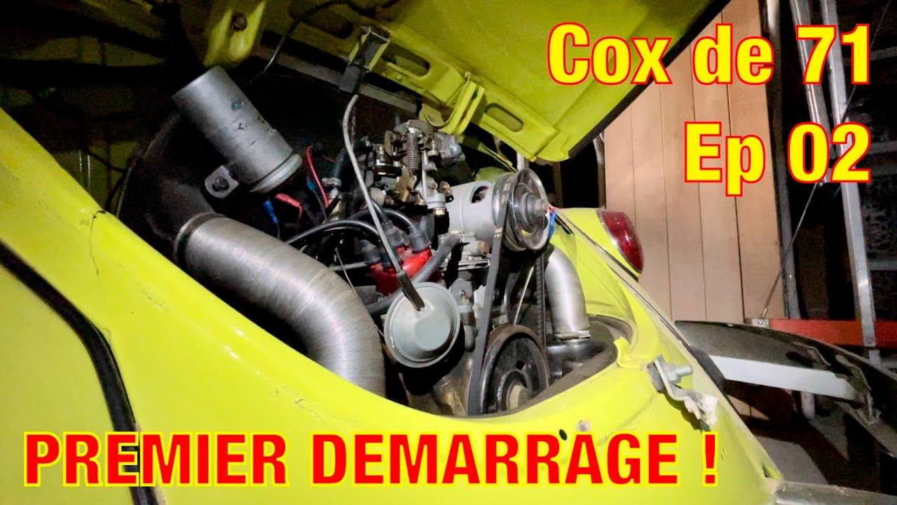 VW Cox 1971 Bug - Premier démarrage - Ep 02 - YouTube