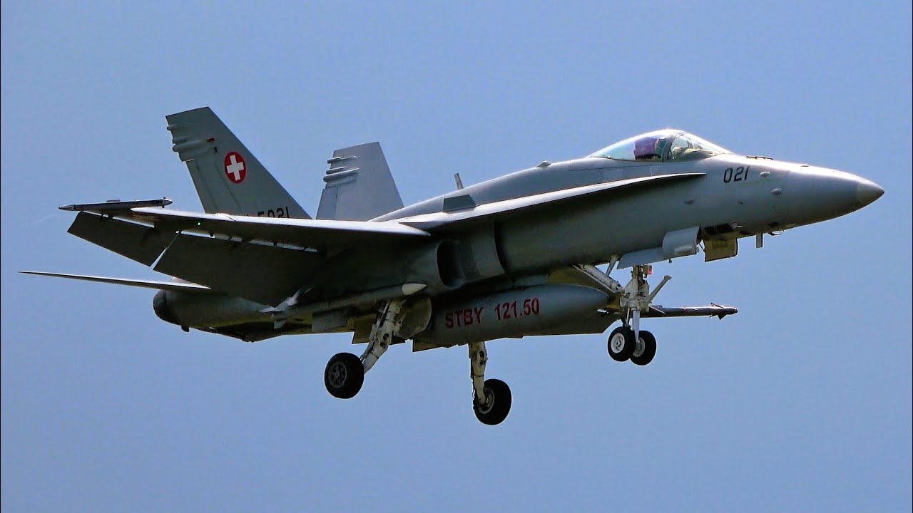 Sidewinder and AMRAAM Carrying F/A-18 Hornets Land in Deteriorating ...