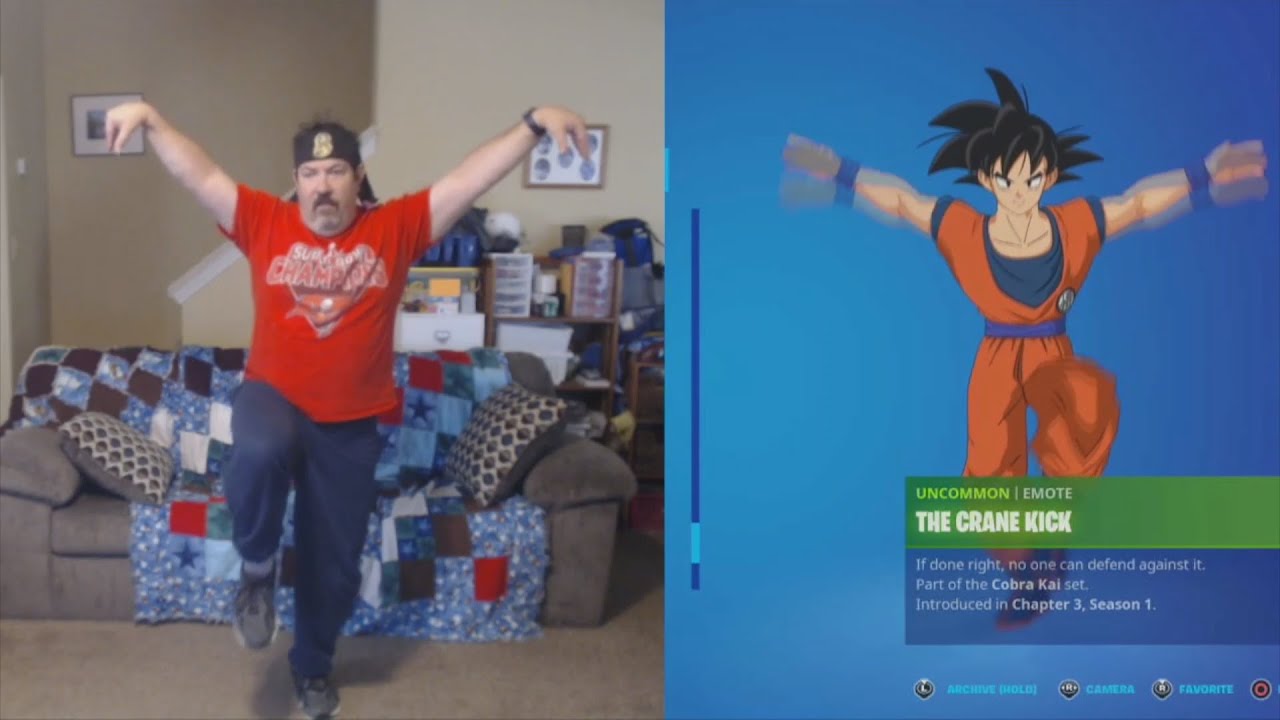 FFG Dance Fortnite Emotes The Crane Kick - YouTube