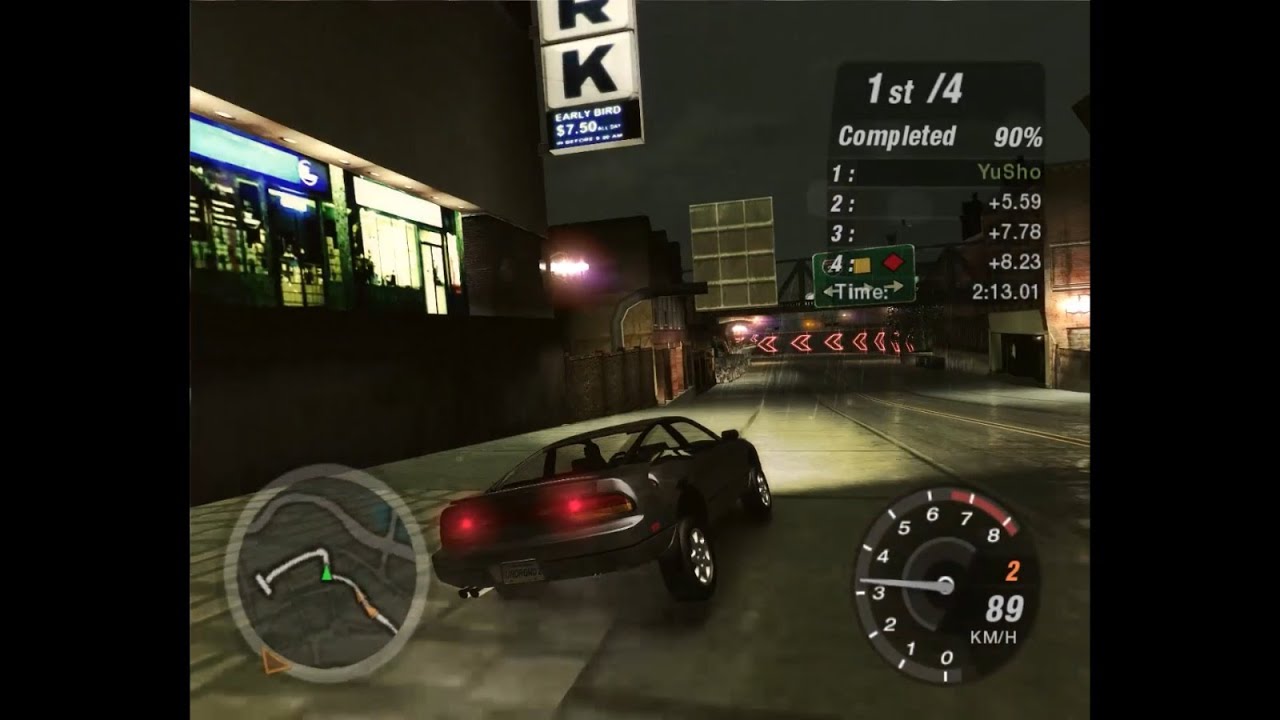 NFSU2 (Need For Speed Underground-2) First Circuit Race & car on 2 ...