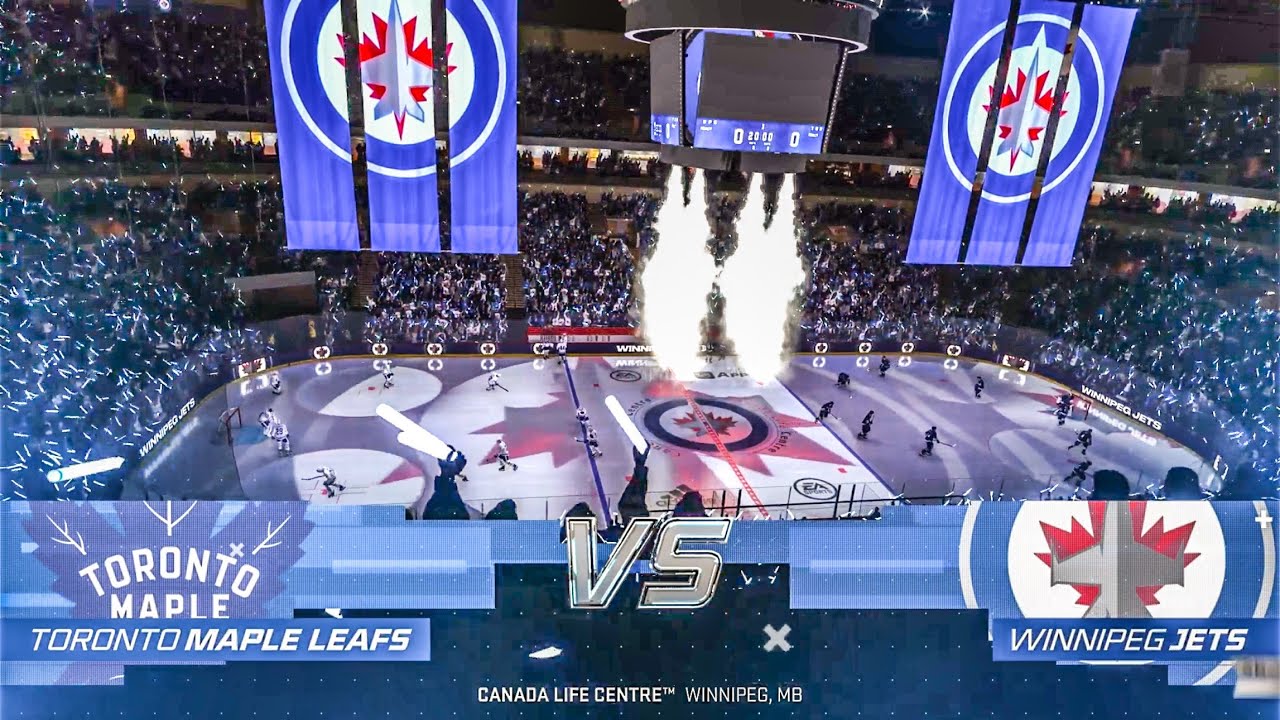 Toronto Maple Leafs vs Winnipeg Jets 1/27/2024 NHL 24 Gameplay - YouTube