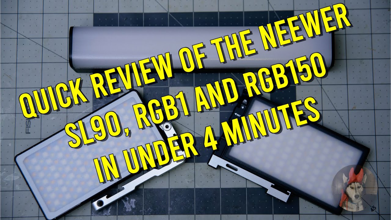 Neewer SL90, RGB1 and RGB150 review - YouTube