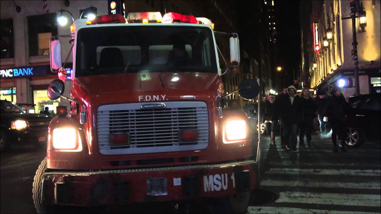 FDNY MASK SERVICES UNIT 1 TAKING UP FROM 1 ALARM FIRE IN ELECTRICAL ...