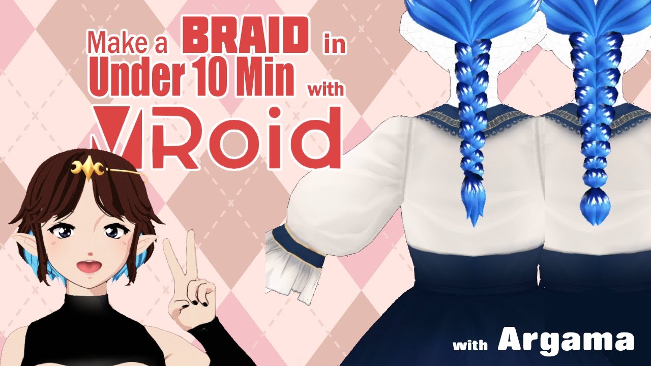 Braids in Vroid Tutorial - YouTube
