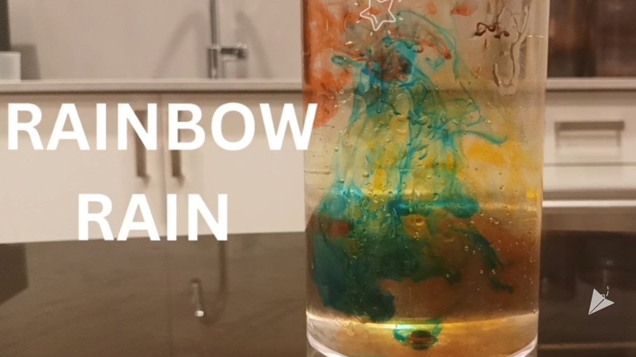 DIY Rainbow Rain Experiment Step-by-Step Tutorial | Science fair 2024 # ...