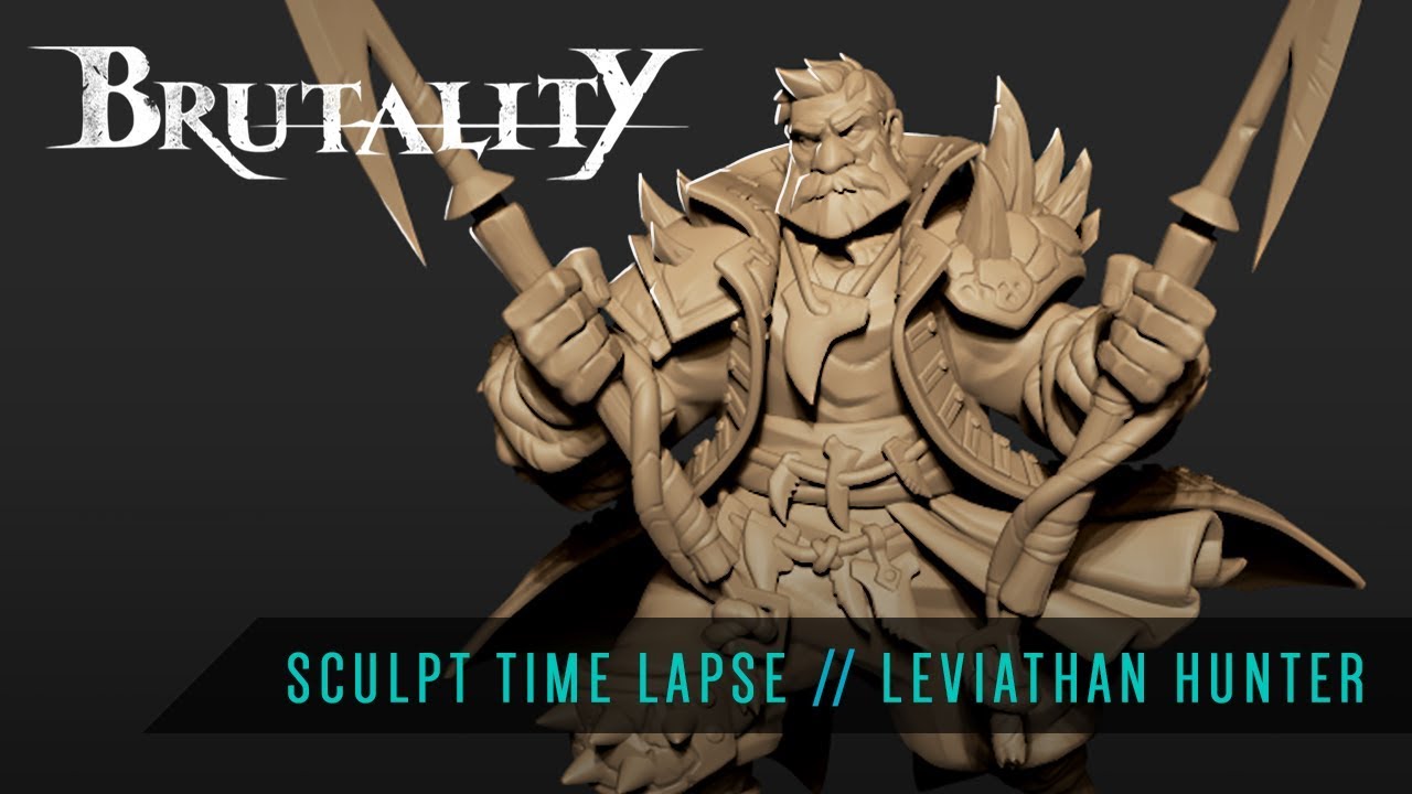 Leviathan Hunter // Sculpt Timelapse - BRUTALITY - YouTube