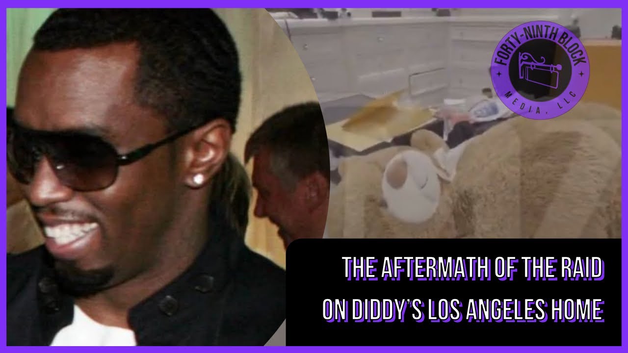 FOOTAGE: The Aftermath of the Raid on Diddy’s LA Home - YouTube