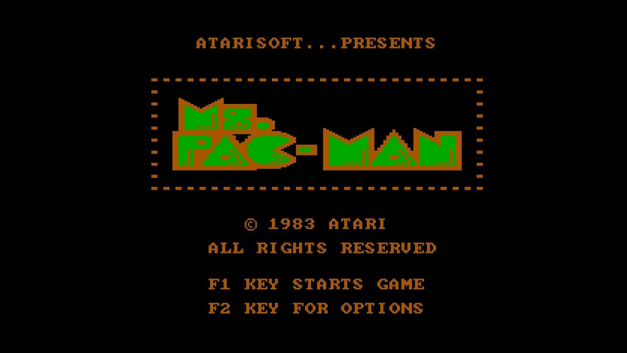 MS-DOS Games Mr.Pc-Man - YouTube