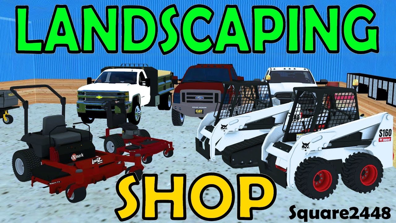 Farming Simulator 15 - Setting Up Landscaping Shop - YouTube