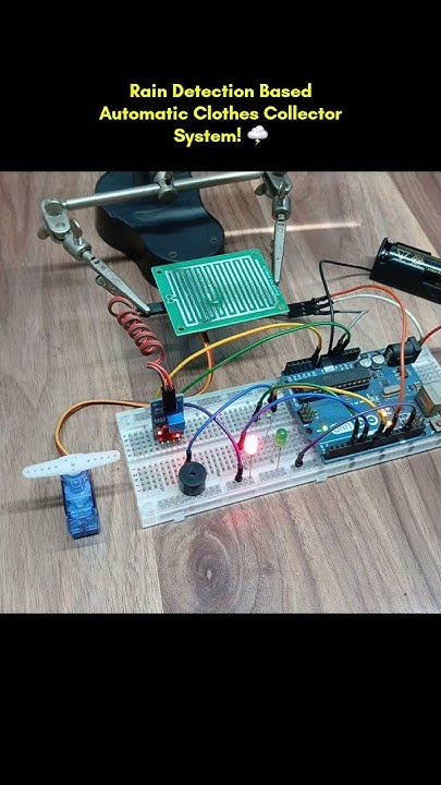 Rain Sensor Arduino And Servo Motor Project 🌩️🌱 Arduino