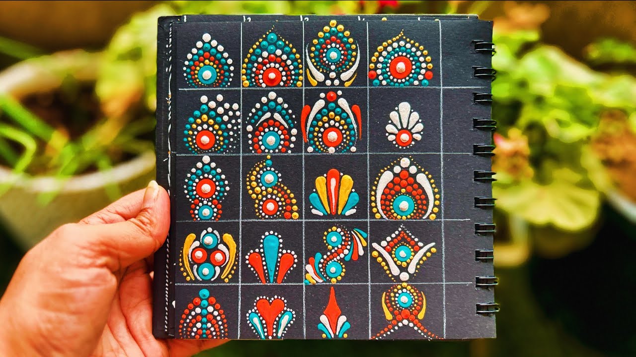 Let’s make some Dot mandala Patterns/Dot art Tutorial. - YouTube