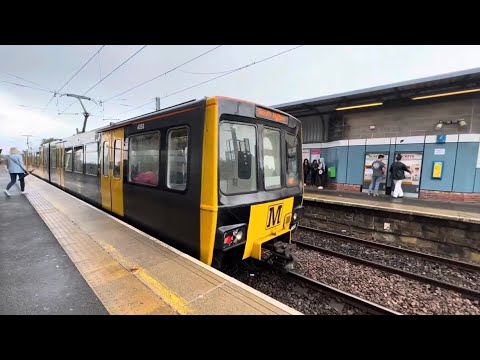 Tyne and Wear Metro Trains at East Boldon and Pallion Metro - YouTube