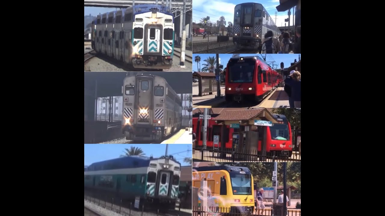 Best of Coaster NCTD 2304, 2303, Amtrak Pacific Surfliner 6908, 6953 ...