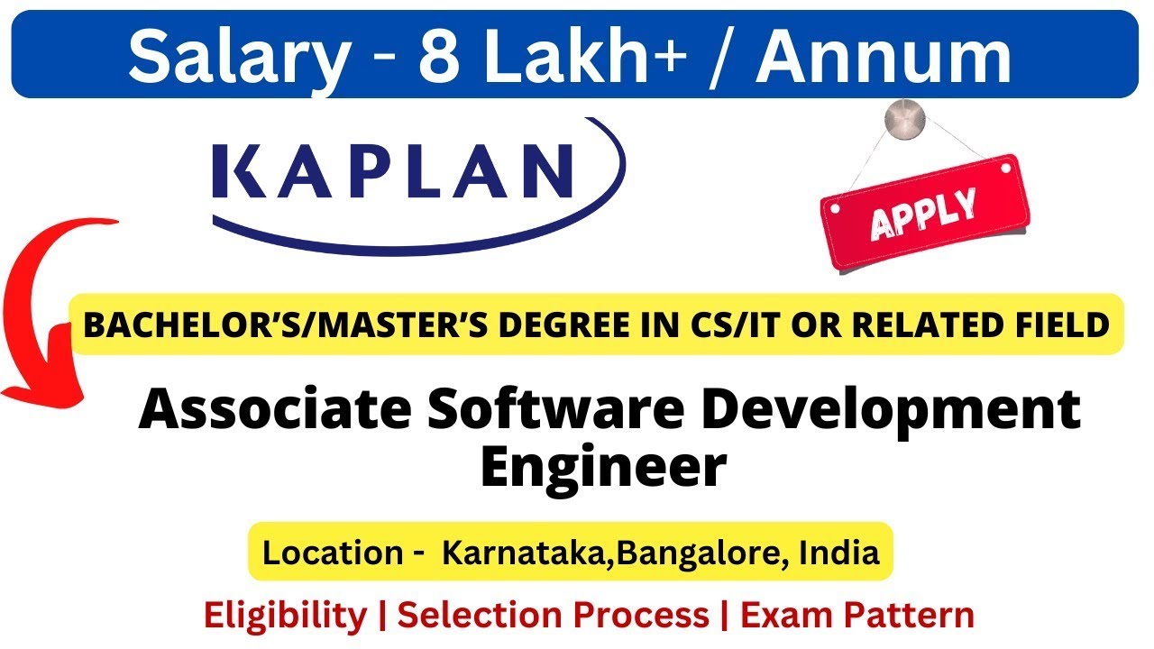 Kaplan Hiring 2025/2026 Batch | Internship to Full-Time | Software ...