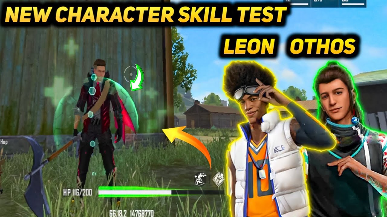 Free Fire New Character leon and Othos Ability Test Gamplay | Character ...