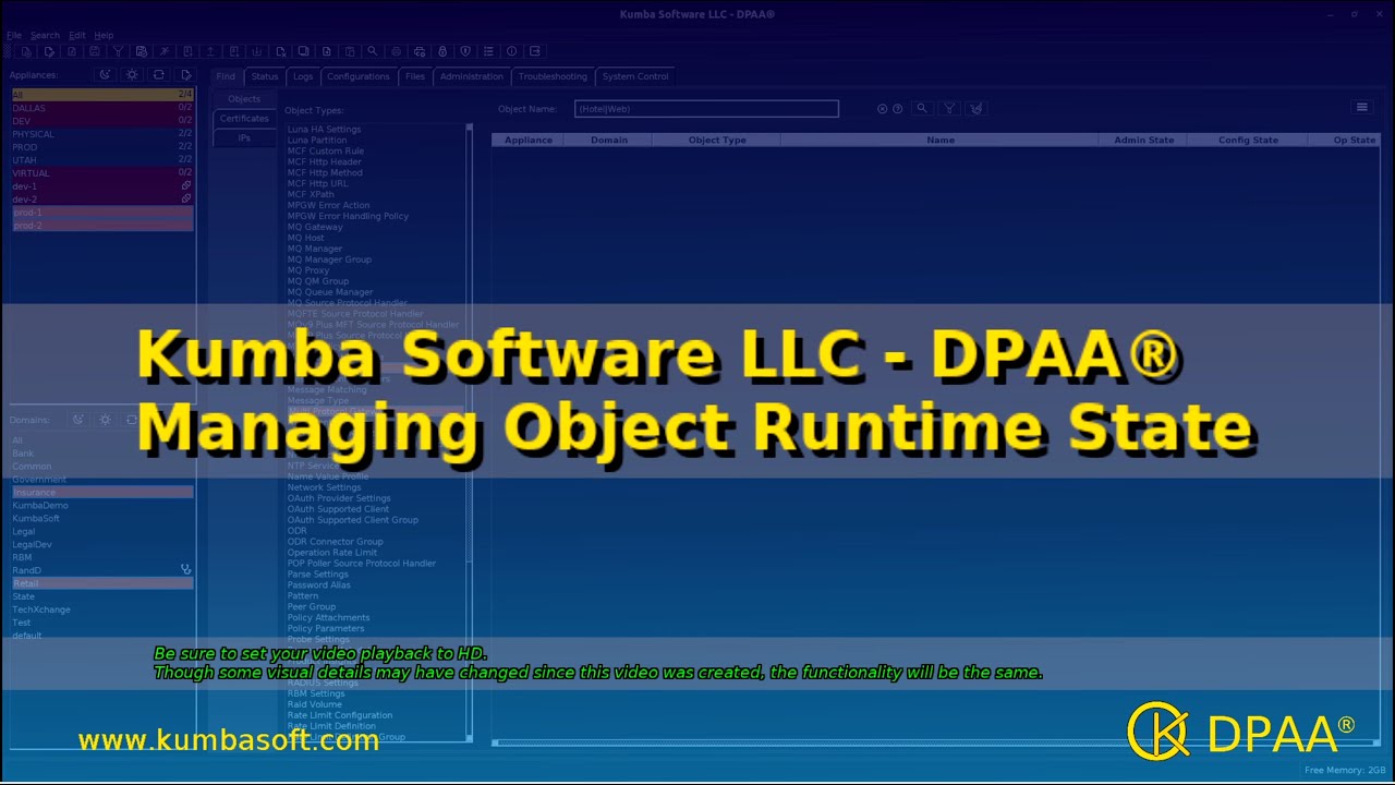 DPAA® - Managing Object Runtime State - YouTube