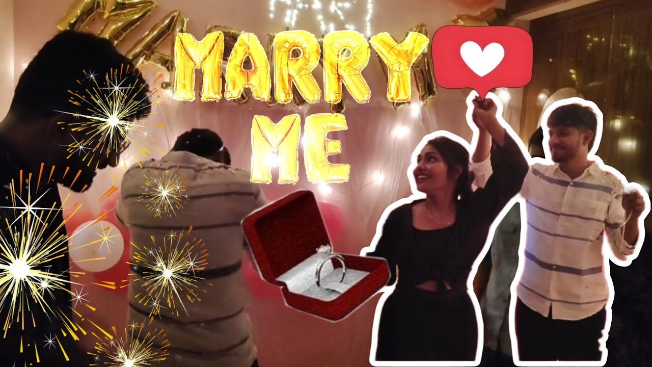 Marry me ️ ️ surprise for my bf🤪#love #couplegoals#reels#couple#chennai ...