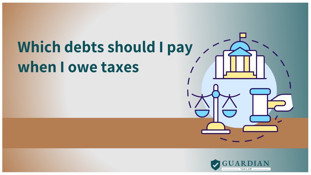 Which debts should I pay when I owe taxes - YouTube