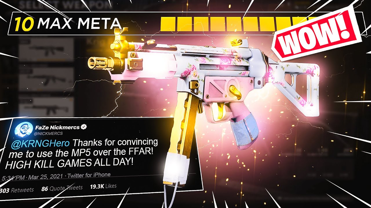 THE GREATEST 😮 NEW MP5 META WARZONE SEASON 2! COLD WAR MP5 BEST CLASS ...