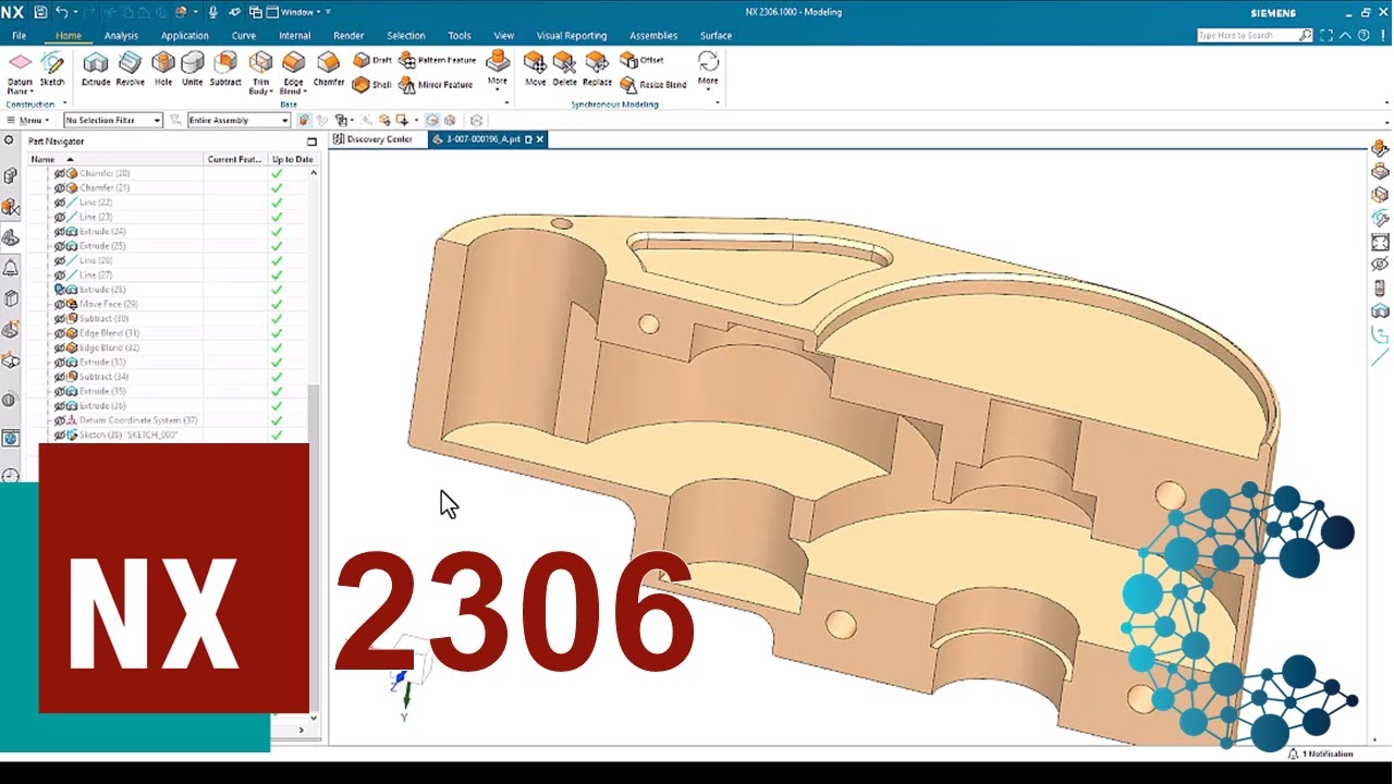 NX2306 What's New in Design - Select Creating Feature - YouTube