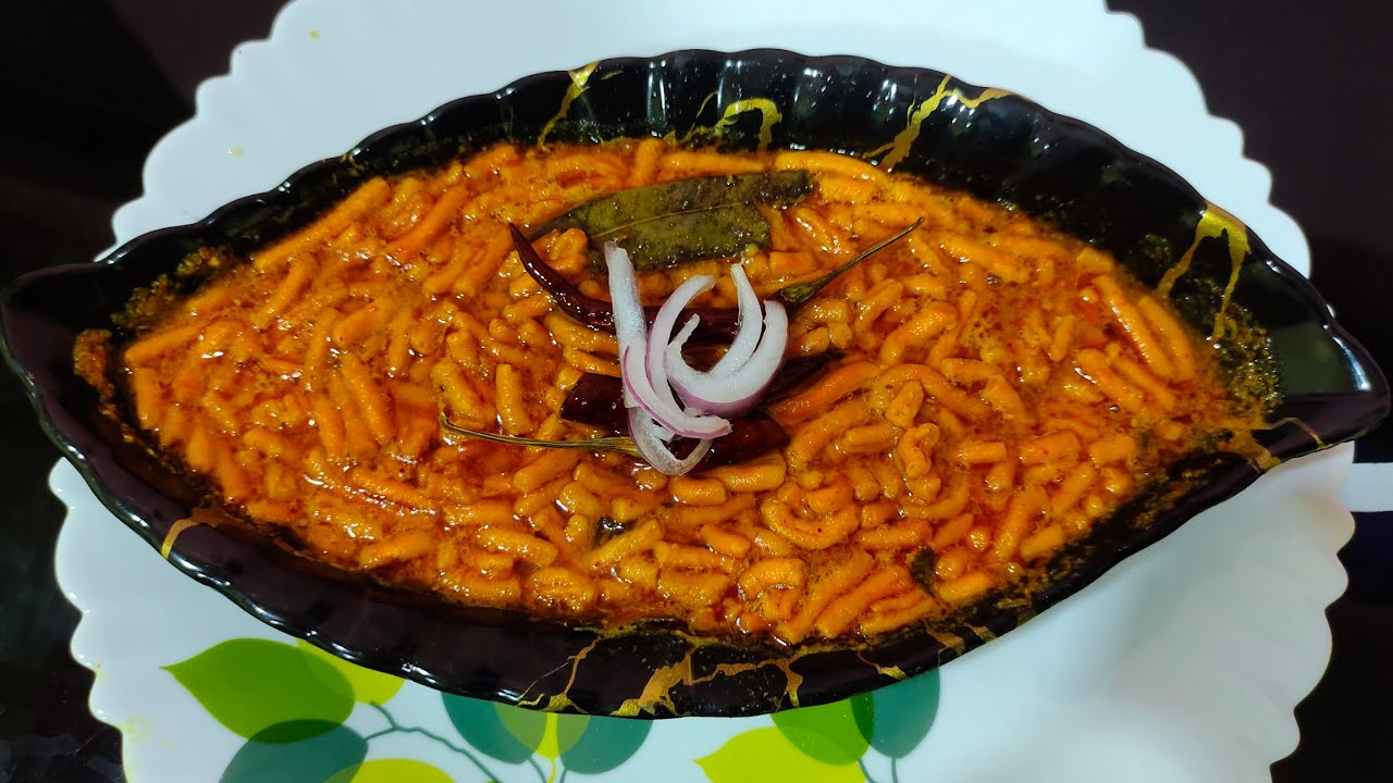 शेव भाजी | shev bhaji recipe | shev bhaji recipe in Marathi ...