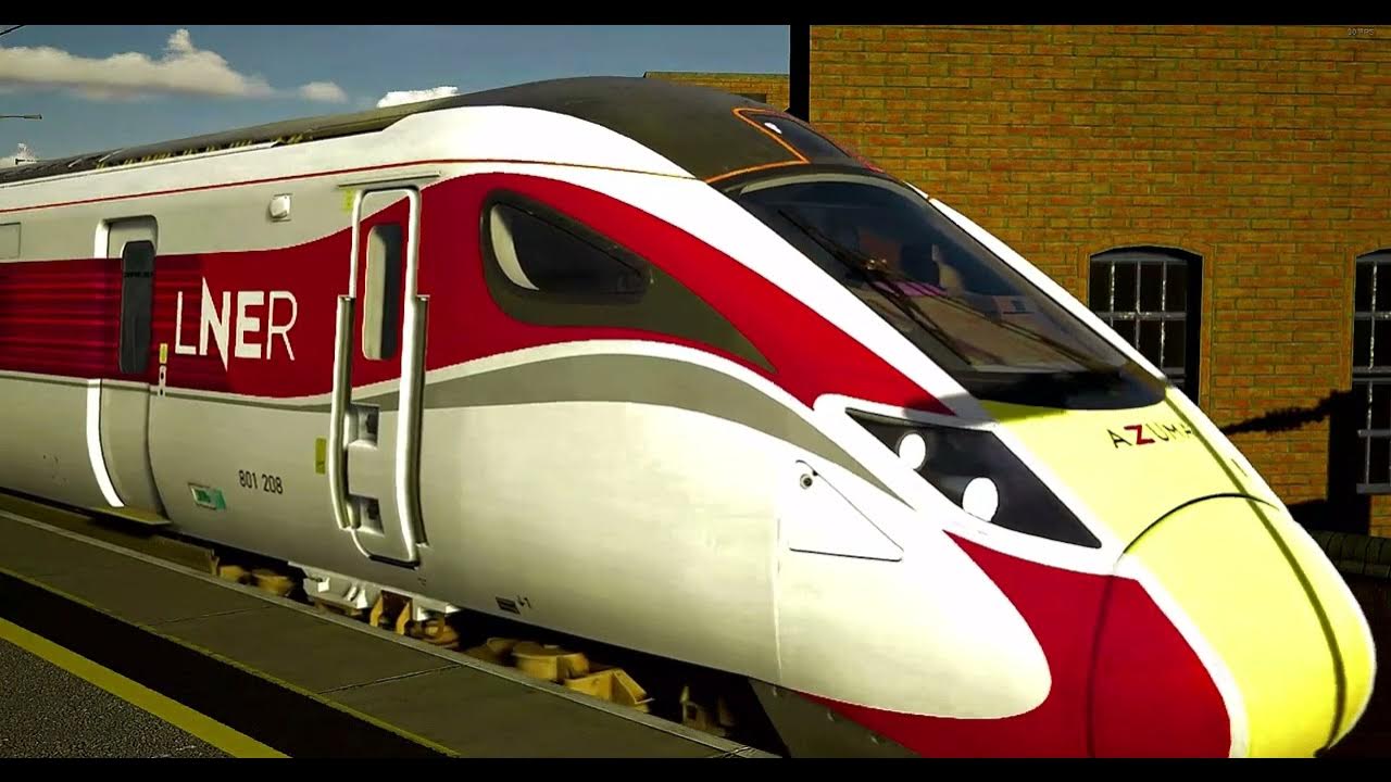 LNER Azuma 801228 CENTURY departs Doncaster - YouTube