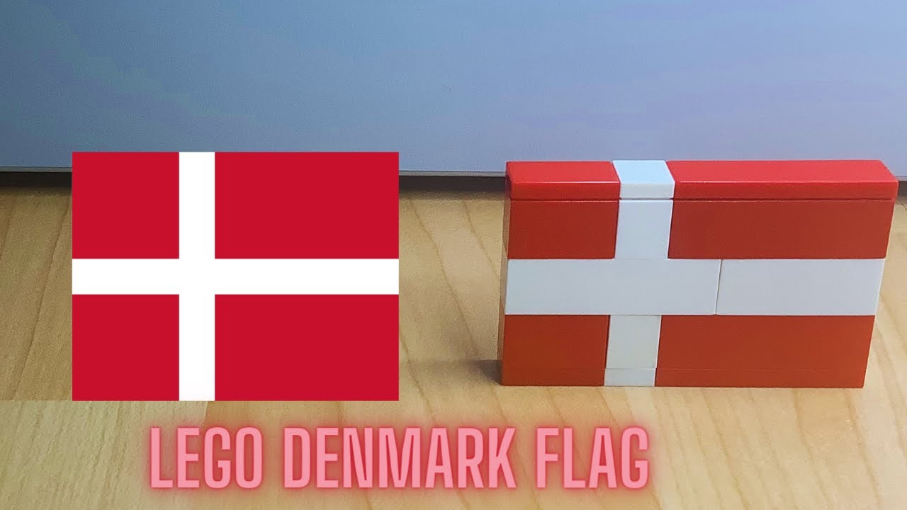 How to build a lego Denmark flag - YouTube