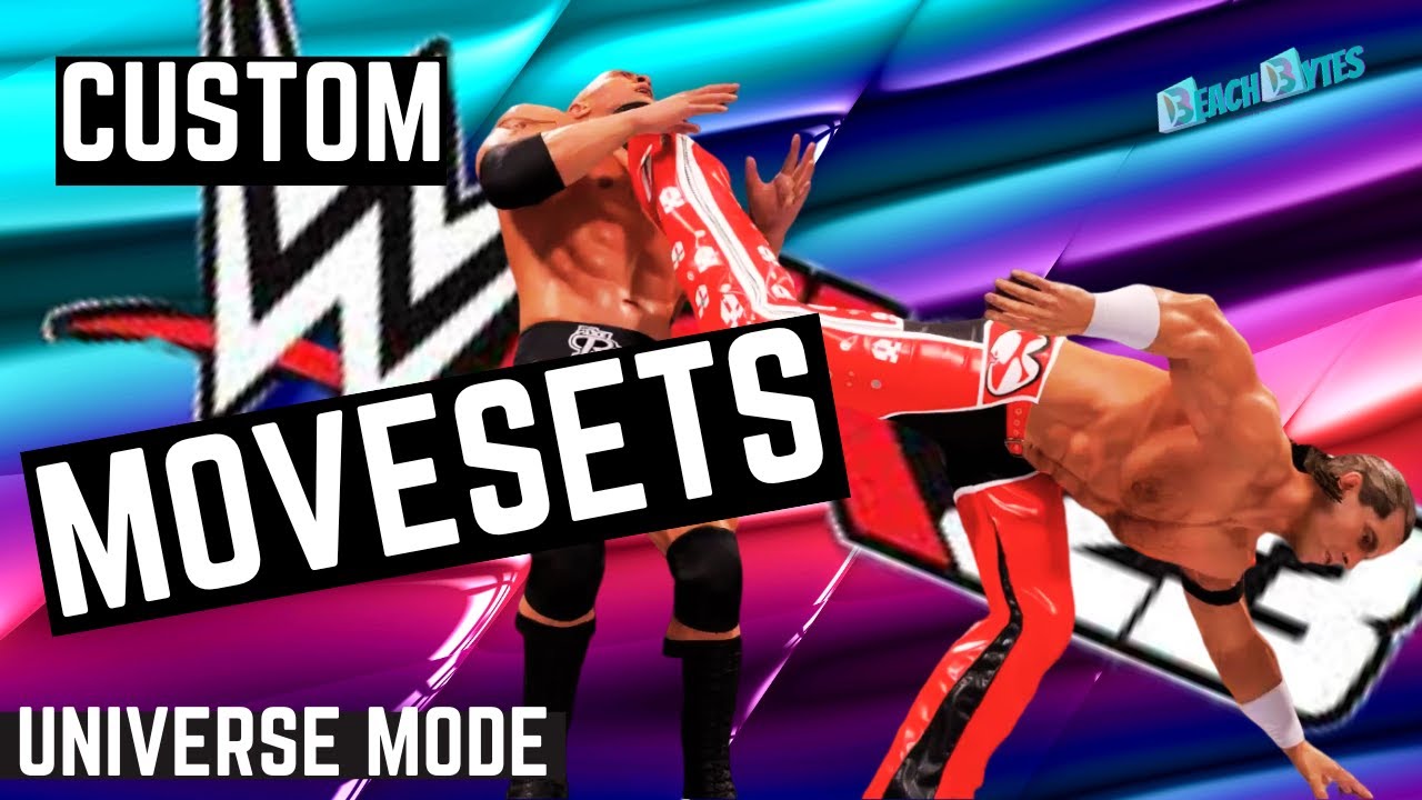 How To Use Custom Movesets In Universe Mode WWE 2k23 - YouTube