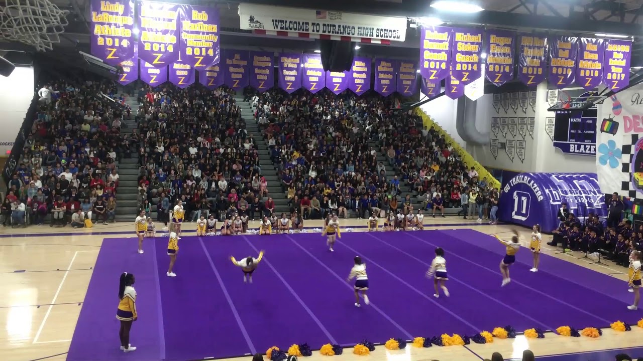 10/5/2018 Durango HS Cheer Assembly - YouTube
