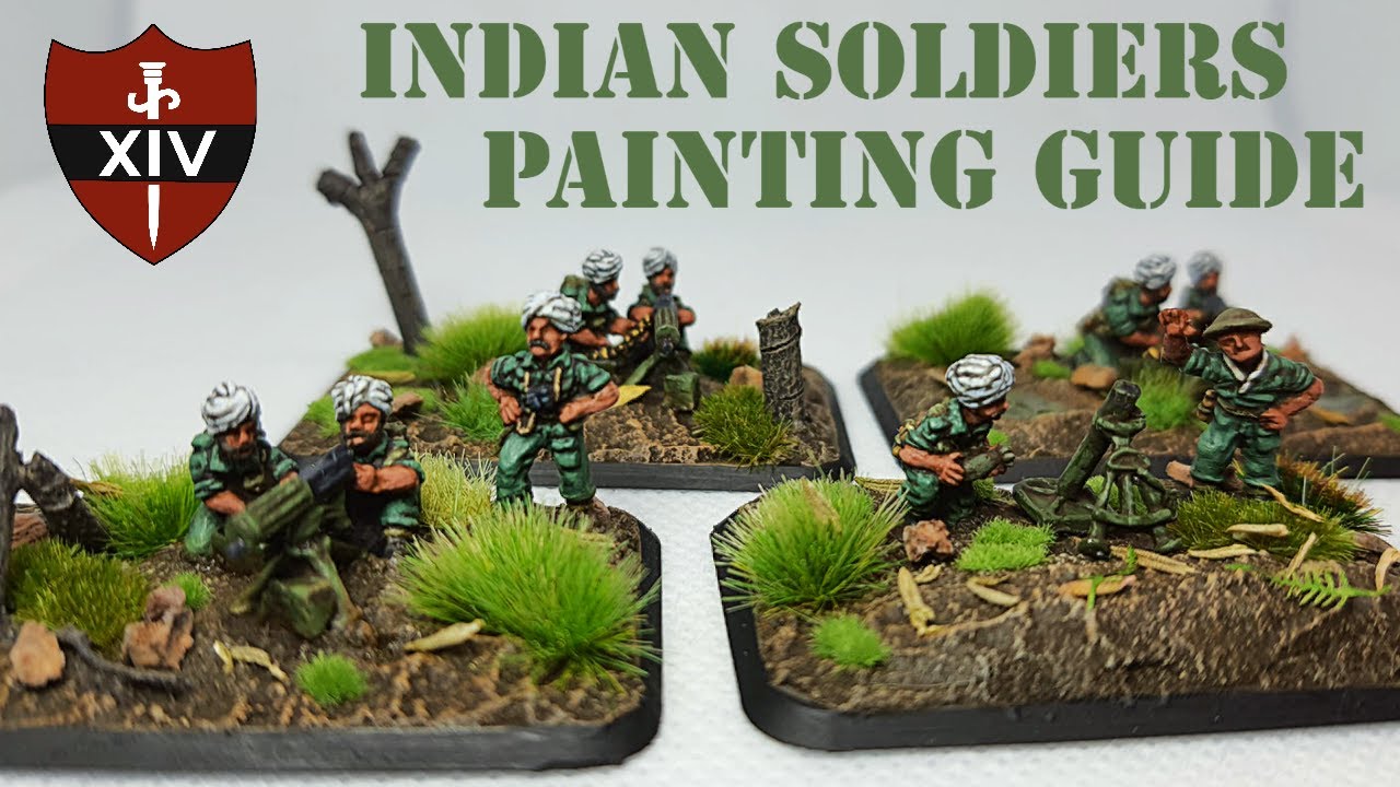 WW2 14th Army Indian Miniatures - Flames of War - Painting Guide - YouTube