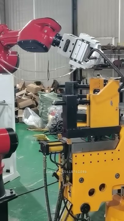 full automatic CNC tube bending machine with robot loading and unloading - YouTube
