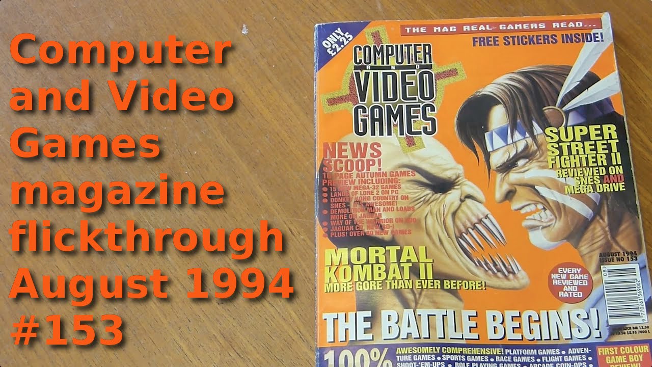 A look through CVG magazine (Aug '94) - YouTube