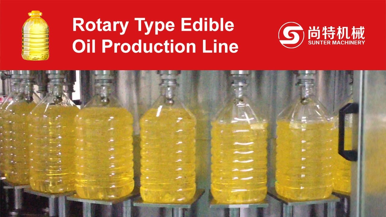 Rotary Type Edible Oil Production Line, Fully Automatic Oil Filling ...