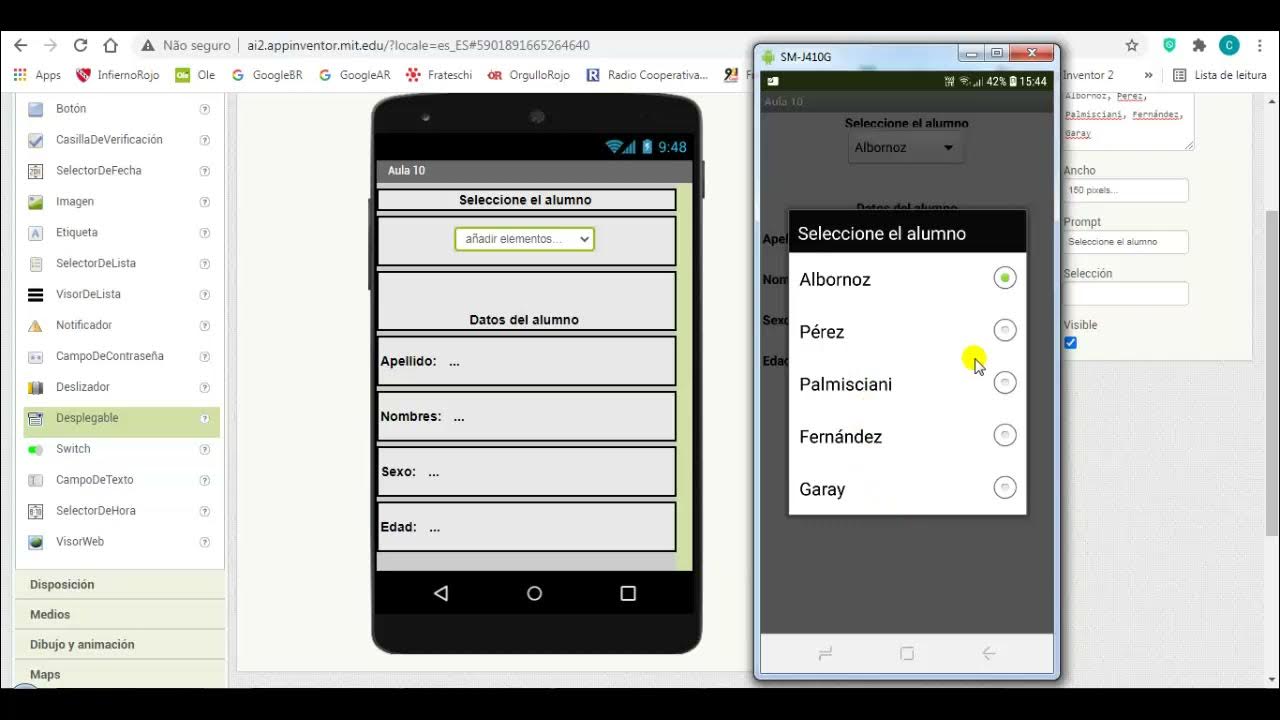 Crear aplicativos Android - Aula 10 - Lista Desplegable. - YouTube