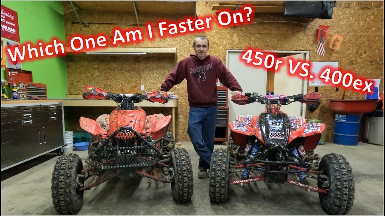 Honda 450er vs Built 400ex XC Riding - YouTube