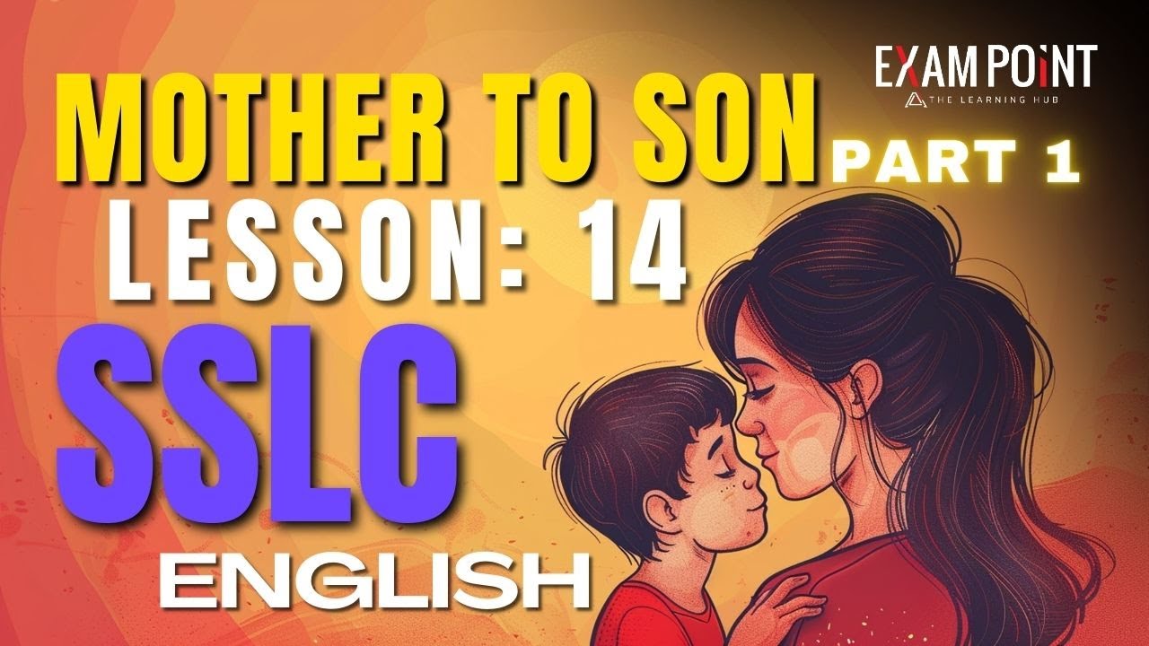 SSLC Class 10 English Lesson 14 Mother To Son Part 1 Summary sslc-class-10-english-lesson-14-mother-to-son-part-1-summary