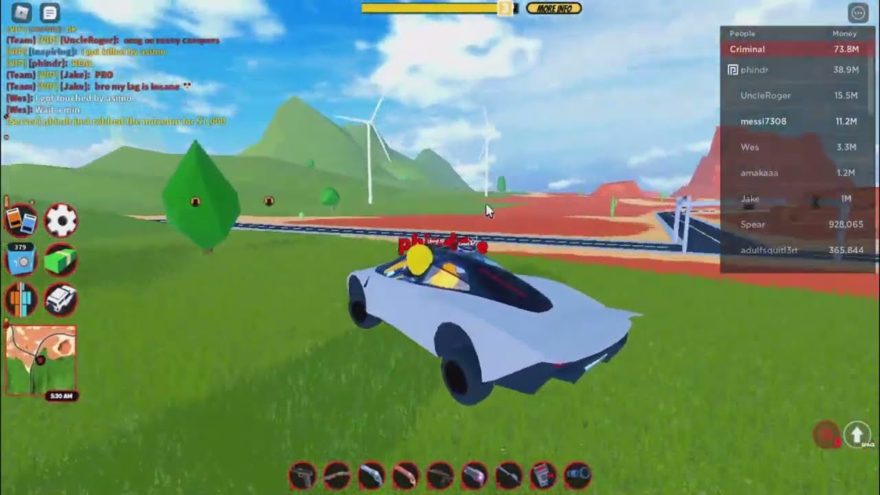 Playing with Phindr (Roblox Jailbreak) - YouTube