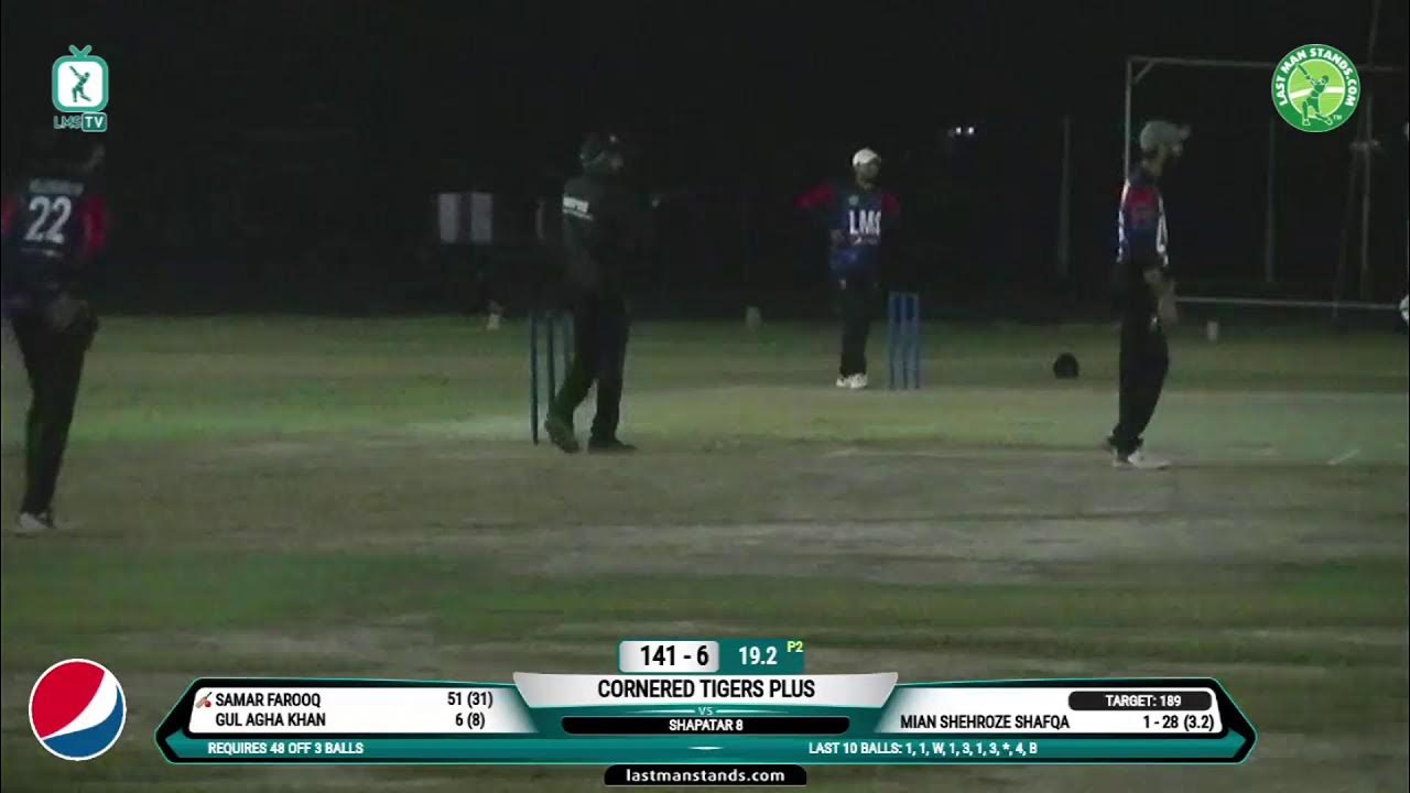 Cornered Tigers Plus vs Shapatar 8 | Lahore | Pakistan - YouTube